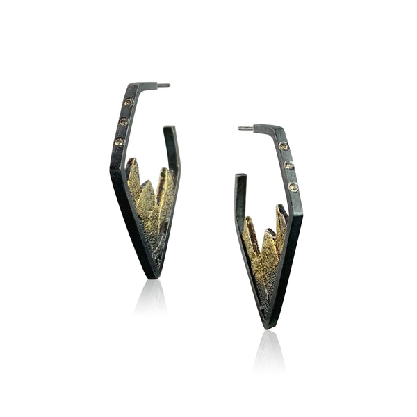 Geo Hoops -Gold – Lireille