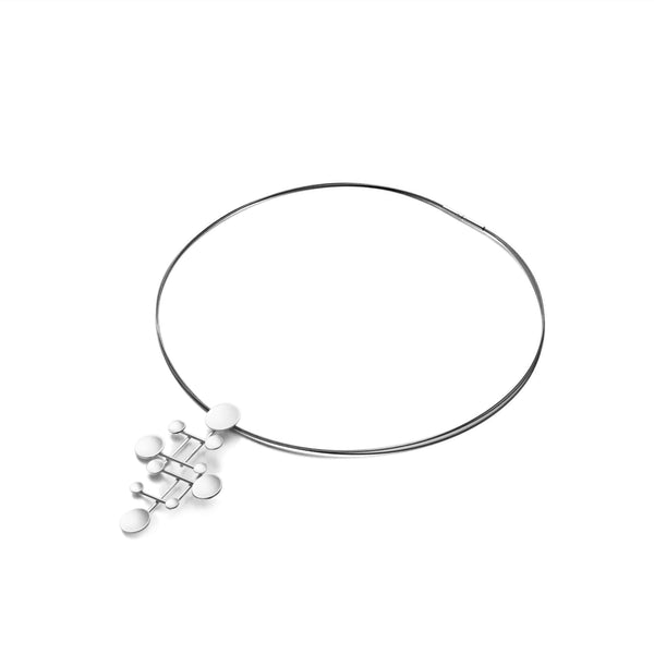 Mid-Century Modern Circle and Stick Pendant – Lireille