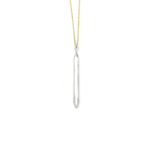 Raw Pendulum Silver Pendant – Lireille